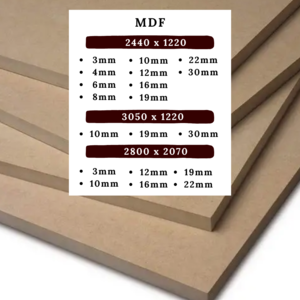MDF 30 MM 305 X 122 | Panneaux VIDAL